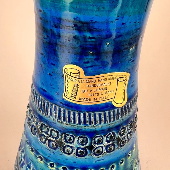 Bitossi | Accents | Bitossi Flavia Aldo Londi Rimini Blu Vase Ceramic ...